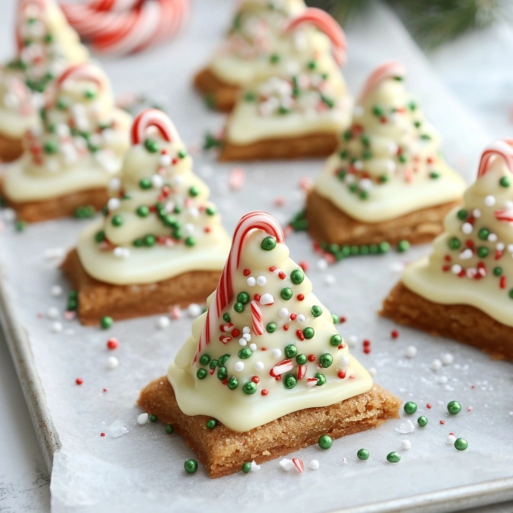 White Chocolate Biscoff Christmas Trees recipe – Recipe Whisper