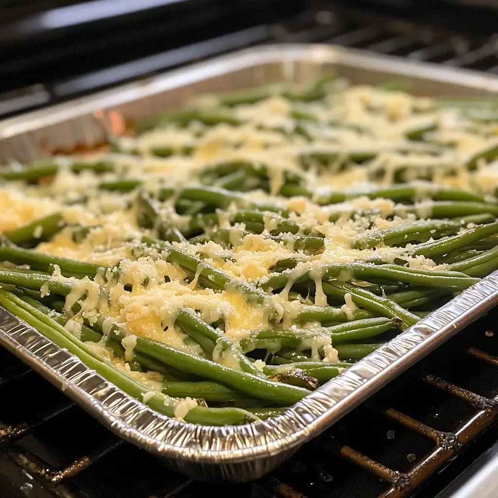 Mozzarella and Garlic Parmesan Green Beans recipe – Recipe Whisper